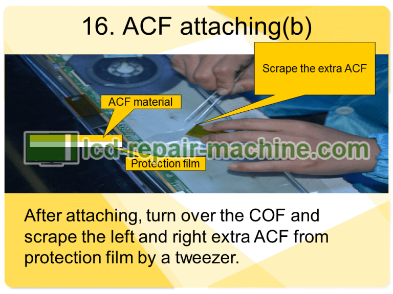 LCD COF/TAB Bonding Process Steps - LCD TV Repair Machine