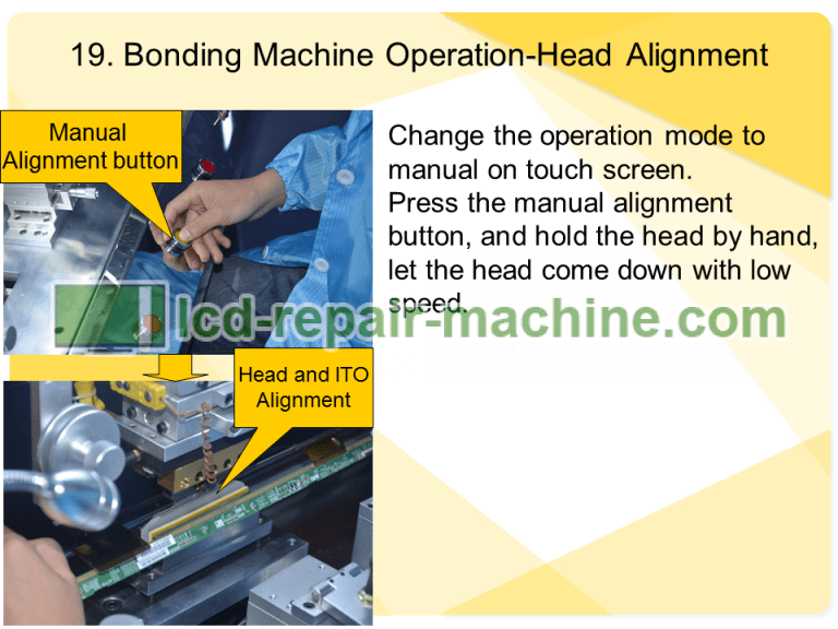 LCD COF/TAB Bonding Process Steps - LCD TV Repair Machine