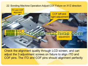 LCD COF/TAB Bonding Process Steps - LCD TV Repair Machine