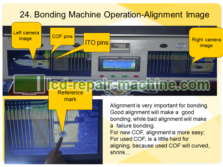 LCD COF/TAB Bonding Process Steps - LCD TV Repair Machine