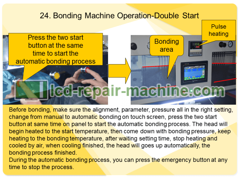 LCD COF/TAB Bonding Process Steps - LCD TV Repair Machine