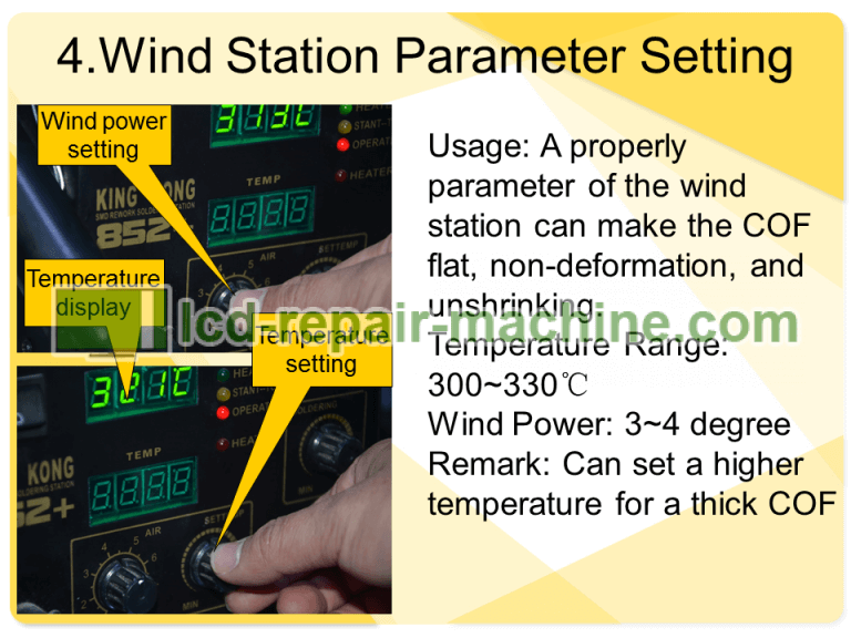 LCD COF/TAB Bonding Process Steps - LCD TV Repair Machine